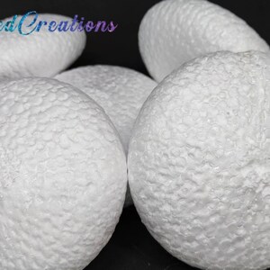 Oval Foam Disc 8 - 9 Cm (3" - 3.54") by 4.5cm (1.75"), Styrofoam Super ...