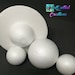 Styrofoam Bells, Four Different Sizes Polystyrene Bells 8cm 9cm 11cm ...