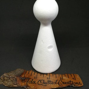 Polystyrene Cone Body Shapes in Two Sizes, Set of Six Styrofoam Body ...