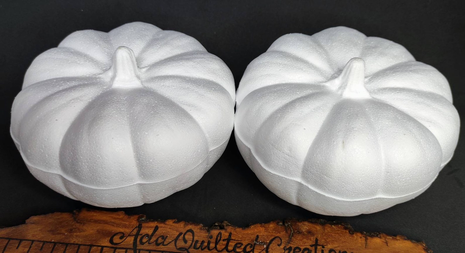 Large Polystyrene Pumpkin in Sets of Two Styrofoam Pumpkin - Etsy