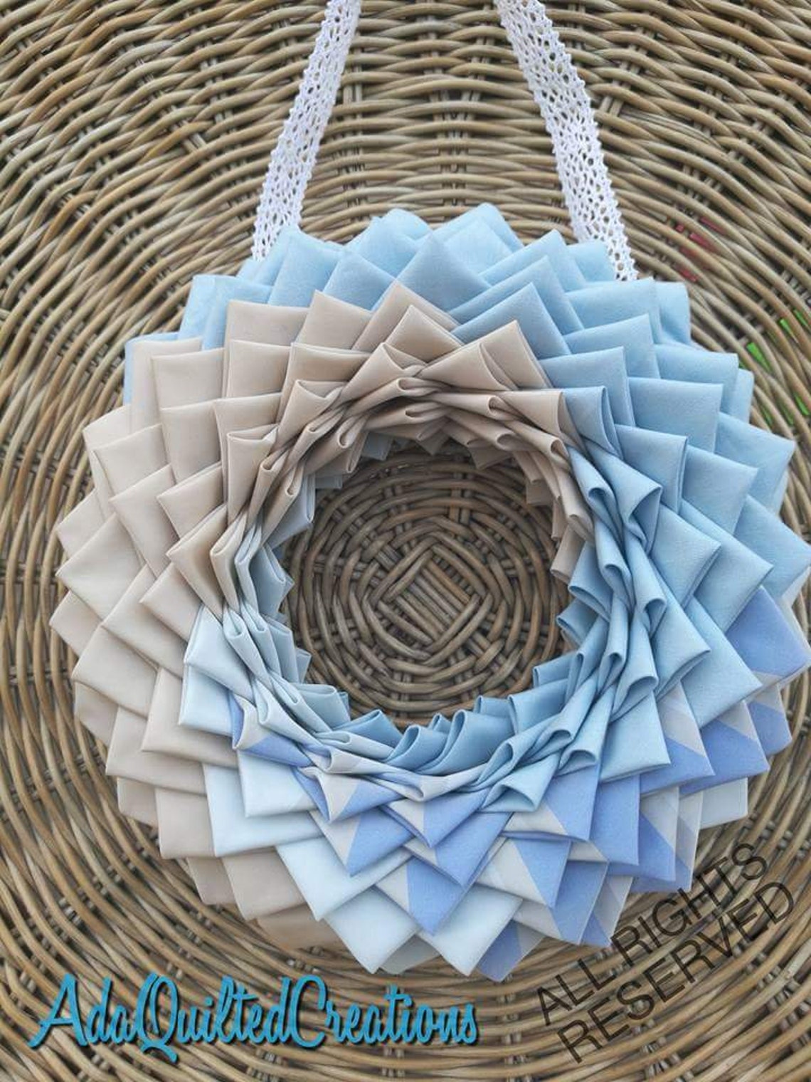 TUTORIAL, Swirl Wreath Pattern Pdf File, No Sew Quilted Wreath Tutorial ...