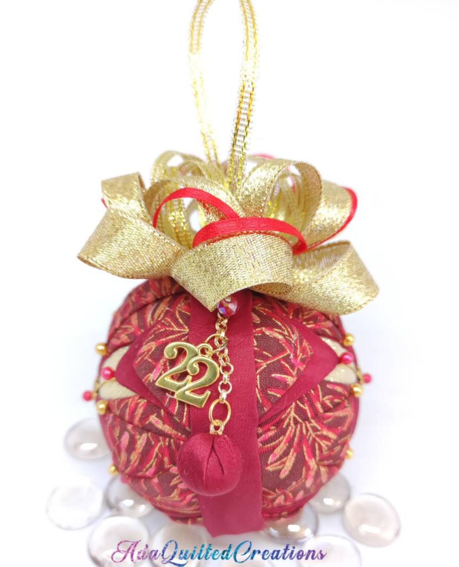 Beautiful Cross Ornament Quilted Christmas Tree Ornament | Etsy