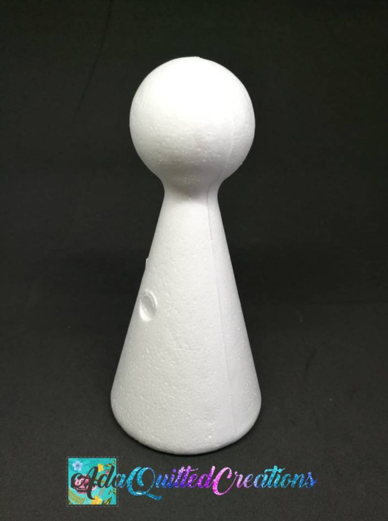 Polystyrene cone body shapes set of six styrofoam body | Etsy