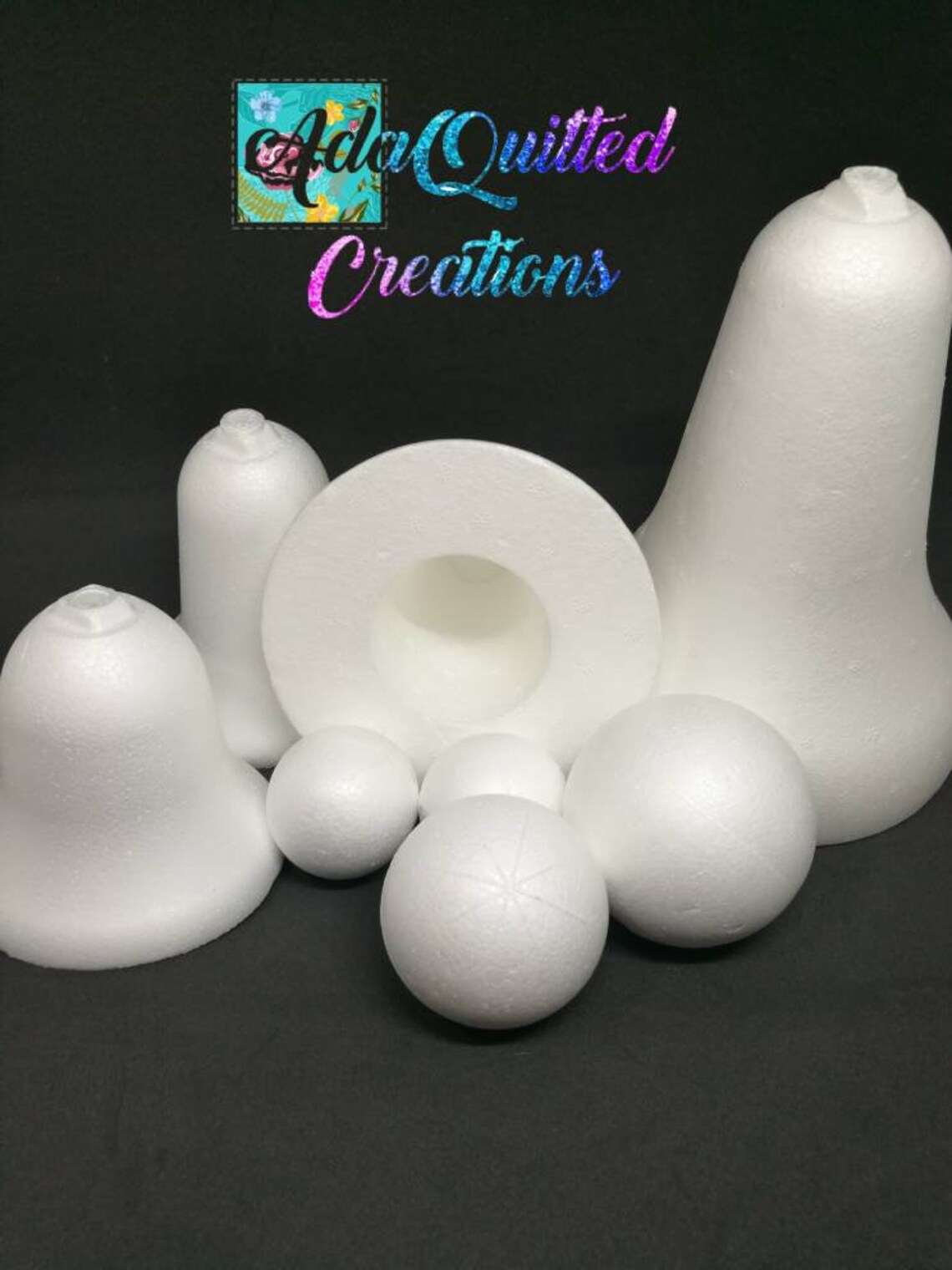 Styrofoam Bells Four Different Sizes Polystyrene Bells 8cm | Etsy