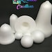 Styrofoam Bells, Four Different Sizes Polystyrene Bells 8cm 9cm 11cm ...