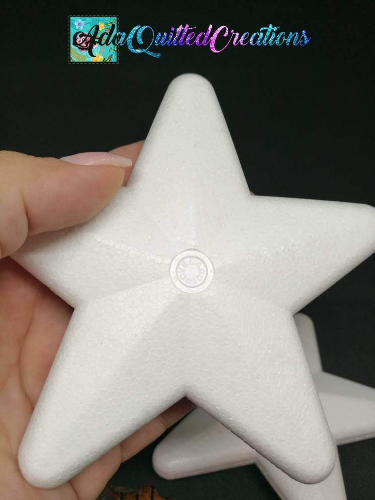 Polystyrene Stars Styrofoam Star Shapes 3 Different Sized - Etsy