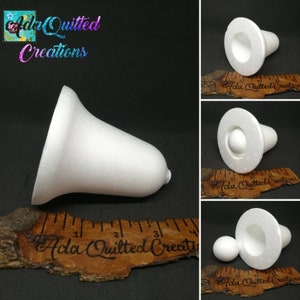 Styrofoam Bells, Four Different Sizes Polystyrene Bells 8cm 9cm 11cm ...