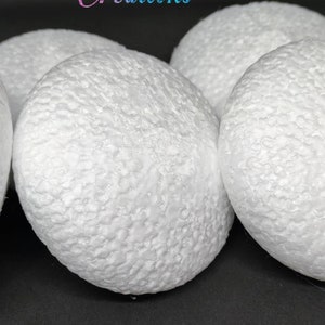 Oval Foam Disc 8 - 9 Cm (3" - 3.54") by 4.5cm (1.75"), Styrofoam Super ...