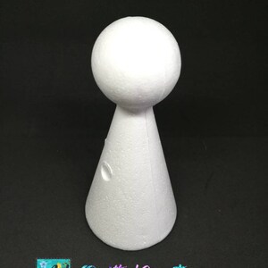 Polystyrene Cone Body Shapes in Two Sizes, Set of Six Styrofoam Body ...