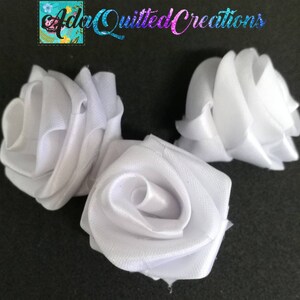 Fabric Roses in Sets of Six, Fabric Flowers, Small Handmade Roses 1 ...