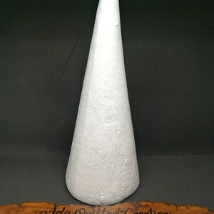 Large Styrofoam Cones, Set of Three Polystyrene Cones, Height 20 Cm (7. ...