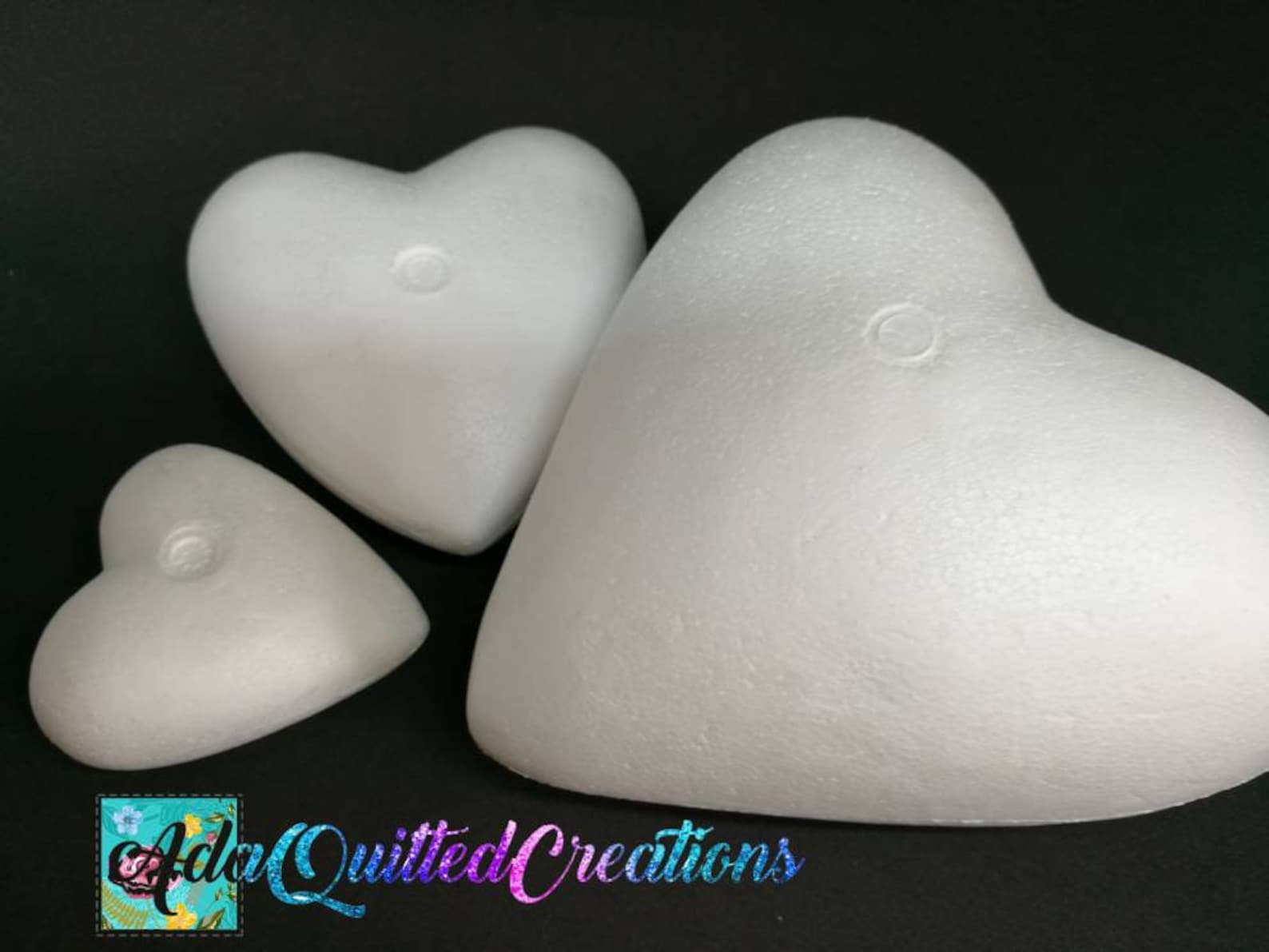Large Styrofoam Hearts Set of Two Polystyrene Hearts Height - Etsy