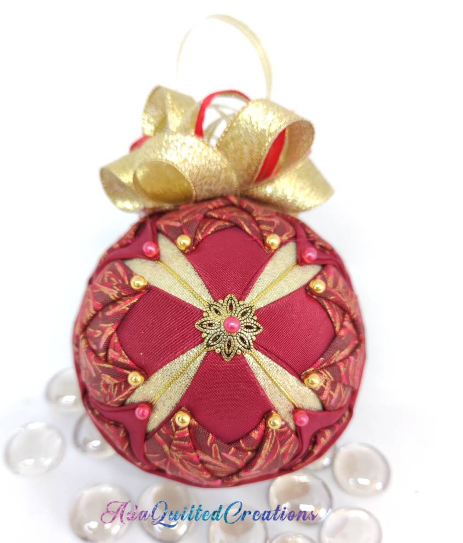 Beautiful Cross Ornament Quilted Christmas Tree Ornament - Etsy