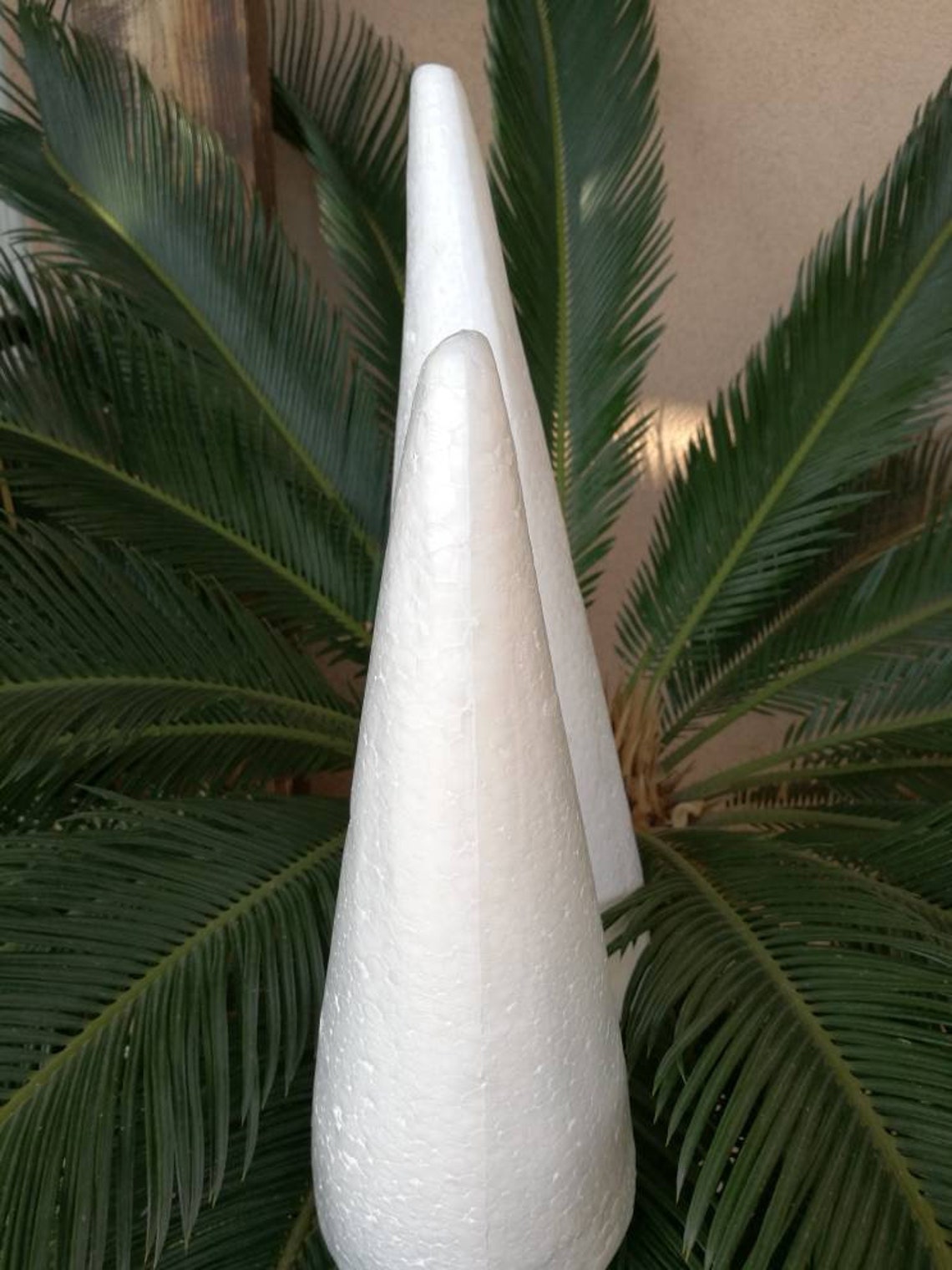 Extra Large Styrofoam Cones in Sets of Two Two Sizes Height | Etsy