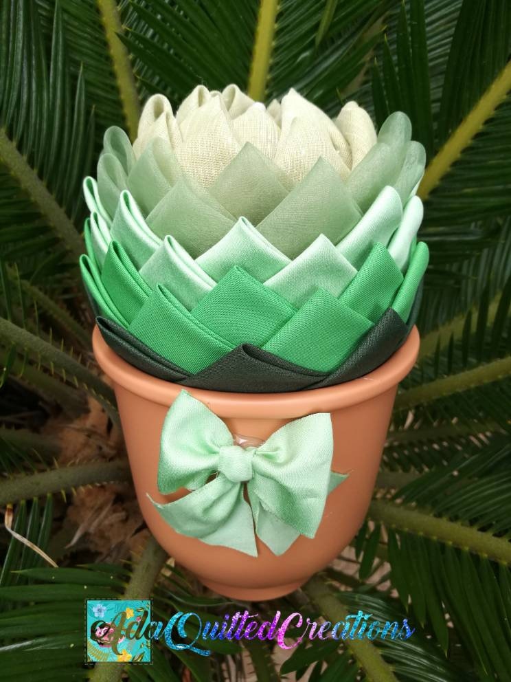 TUTORIAL Flower in a Pot Original Pattern No Sew Quilted - Etsy