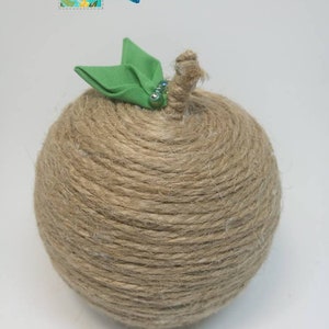 Rustic Fall Decor, Rope Apples and Pears, Teacher's Gift Idea, Fall ...