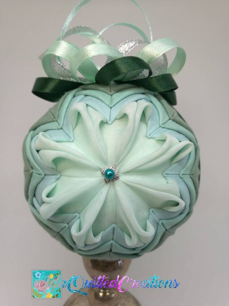 Coastal Quilted Ball Ornament Individual or in Sets Christmas | Etsy