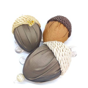 TUTORIAL, Acorn Pattern Pdf File, No Sew Quilted Acorn Ornament ...