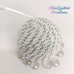 Three Wire Cord Rope Ornament in Sets of 3 or Individually, Christmas ...