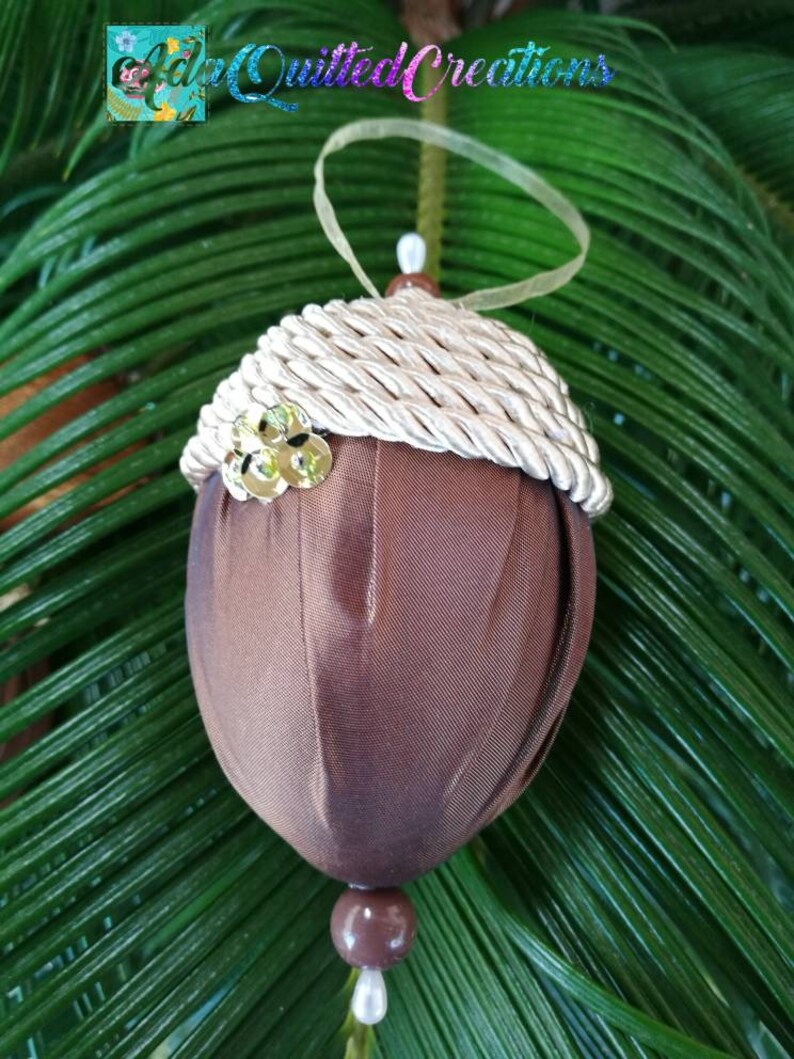 Acorns fabric acorn ornaments or bowl fillers fall decor | Etsy