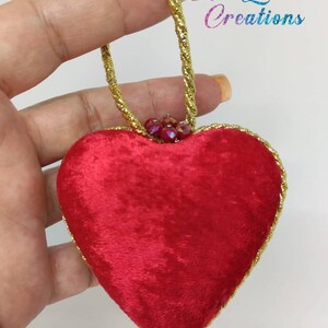 Velvet Hearts Sold as a Set or Individually, Valentine's Hearts, Velvet ...