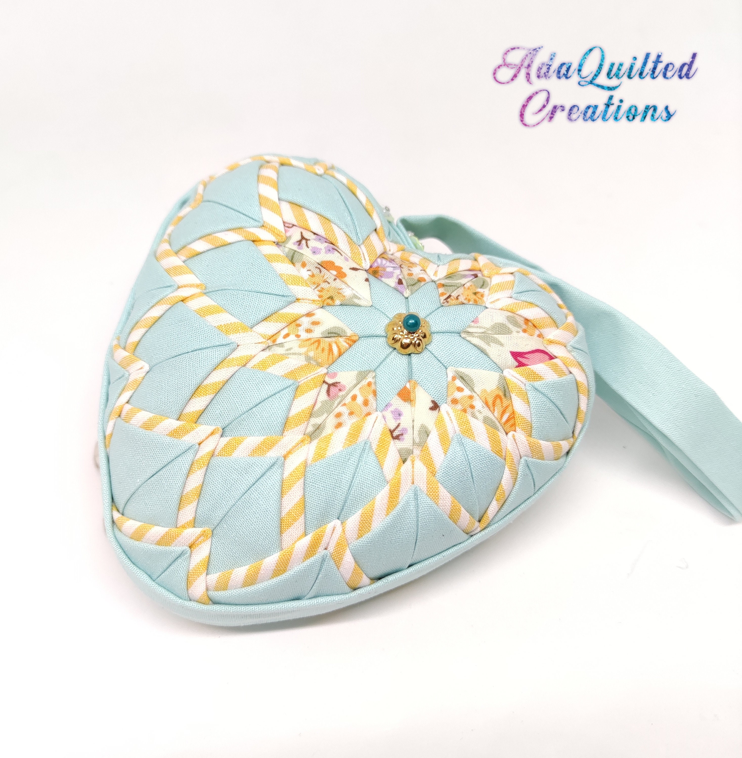Blooming Heart Ornament Tutorial, No Sew Quilted Pattern (PDF) - Etsy