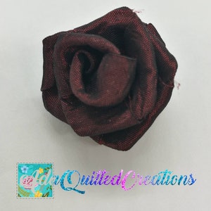 Fabric Roses in Sets of Six, Fabric Flowers, Small Handmade Roses 1 ...