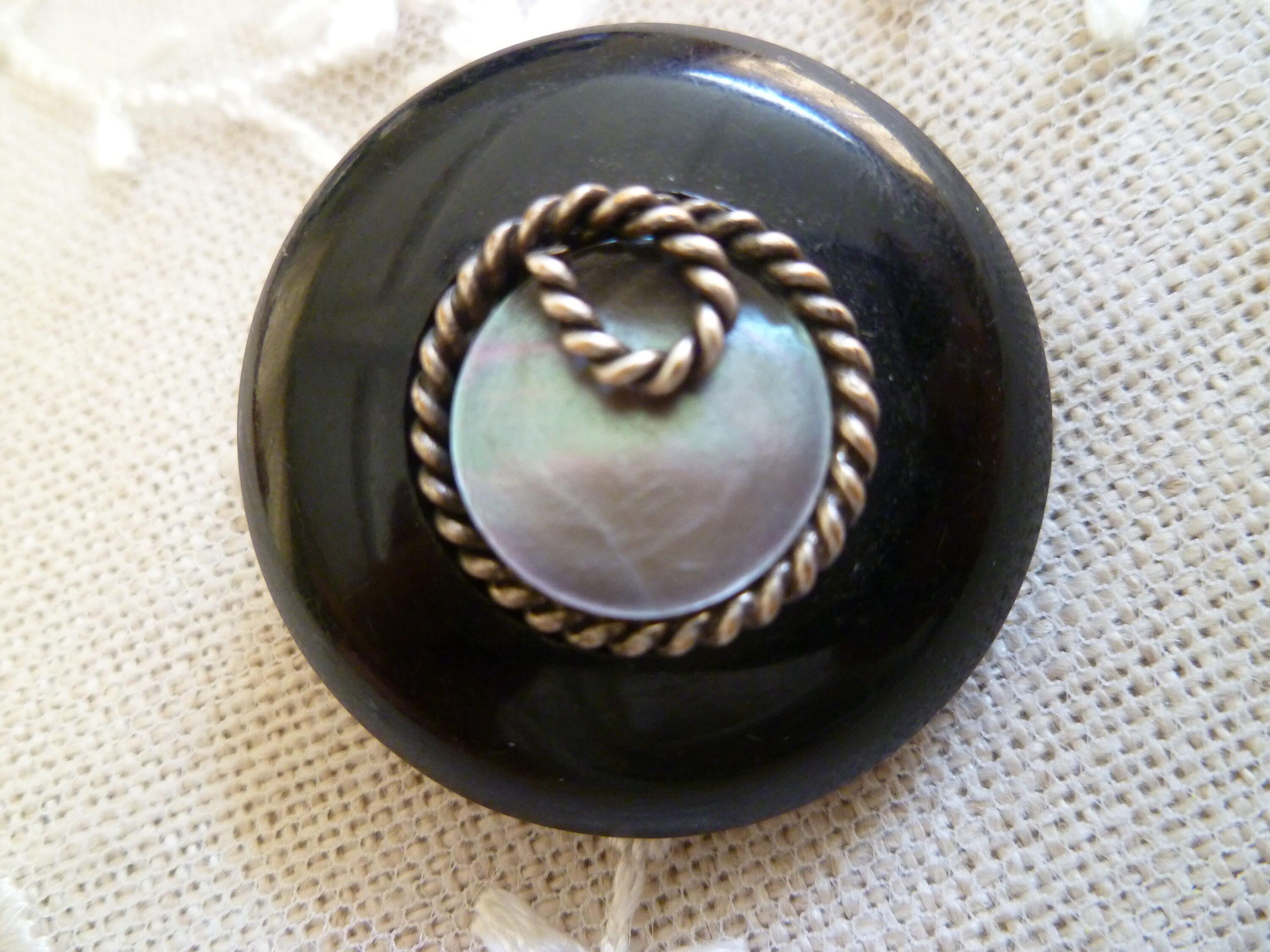 Sewing Notions Craft Supplies & Tools ancient Bakelite MOP button old ...
