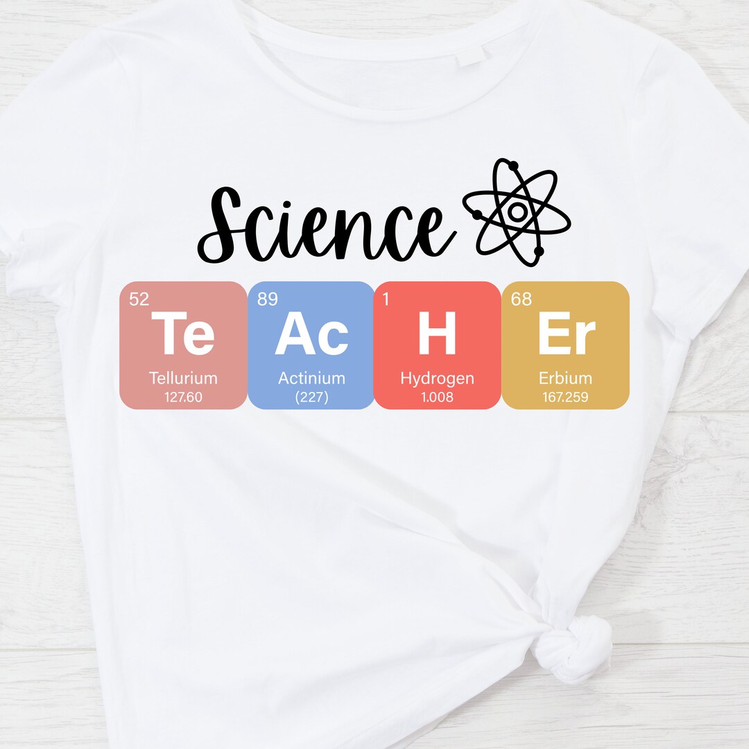 Science Teacher Elements SVG, PNG File - Etsy
