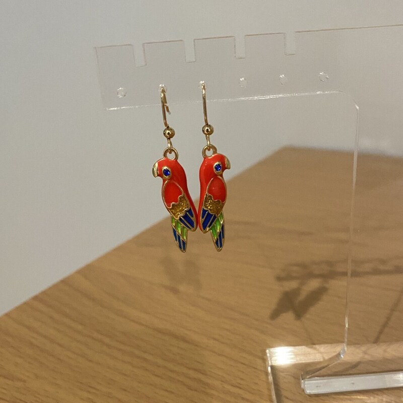 Custom Parrot Earrings - Etsy