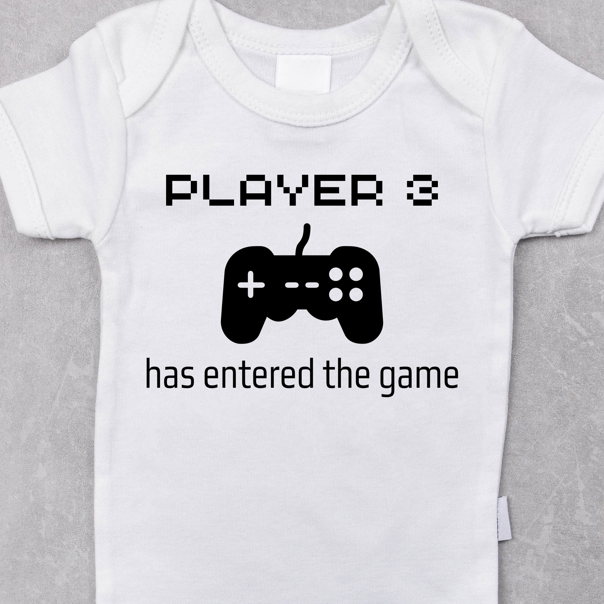 Player 3 Has Entered the Game Baby Announcement Onesie Design - Etsy