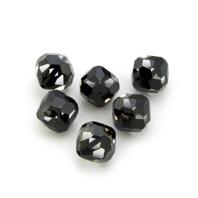 6 Pcs Swarovski Crystal Cosmo Jet Beads, Article 5309, Irina Miech ...