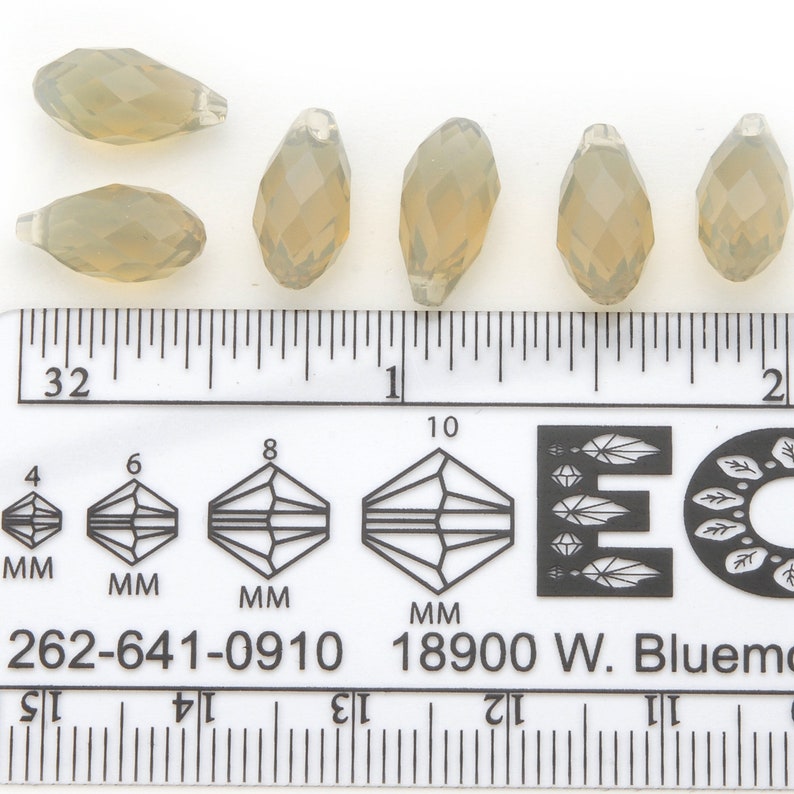 6 Pcs Swarovski Crystal Light Grey Opal Beads Article 6010 - Etsy