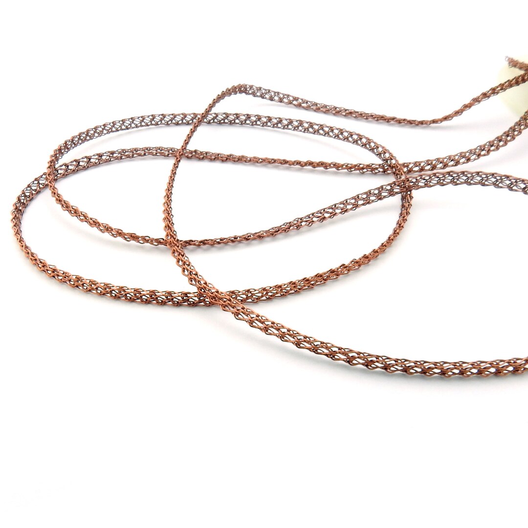 12 Inches Antiqued Brass Metal Mesh Chain, 2mm Silversilk, Irina Miech ...