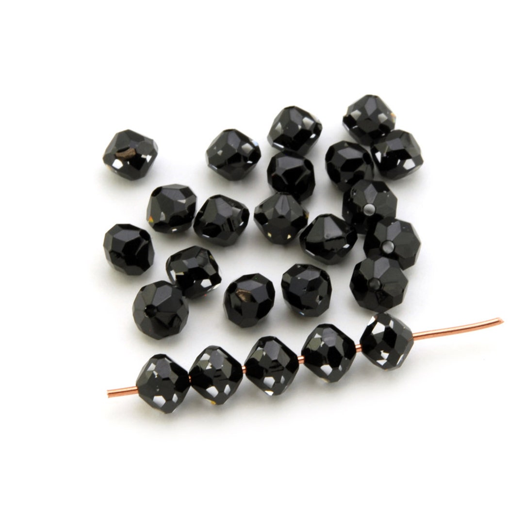 24 Pcs Swarovski Crystal Cosmo Jet Beads, Article 5309, Irina Miech ...
