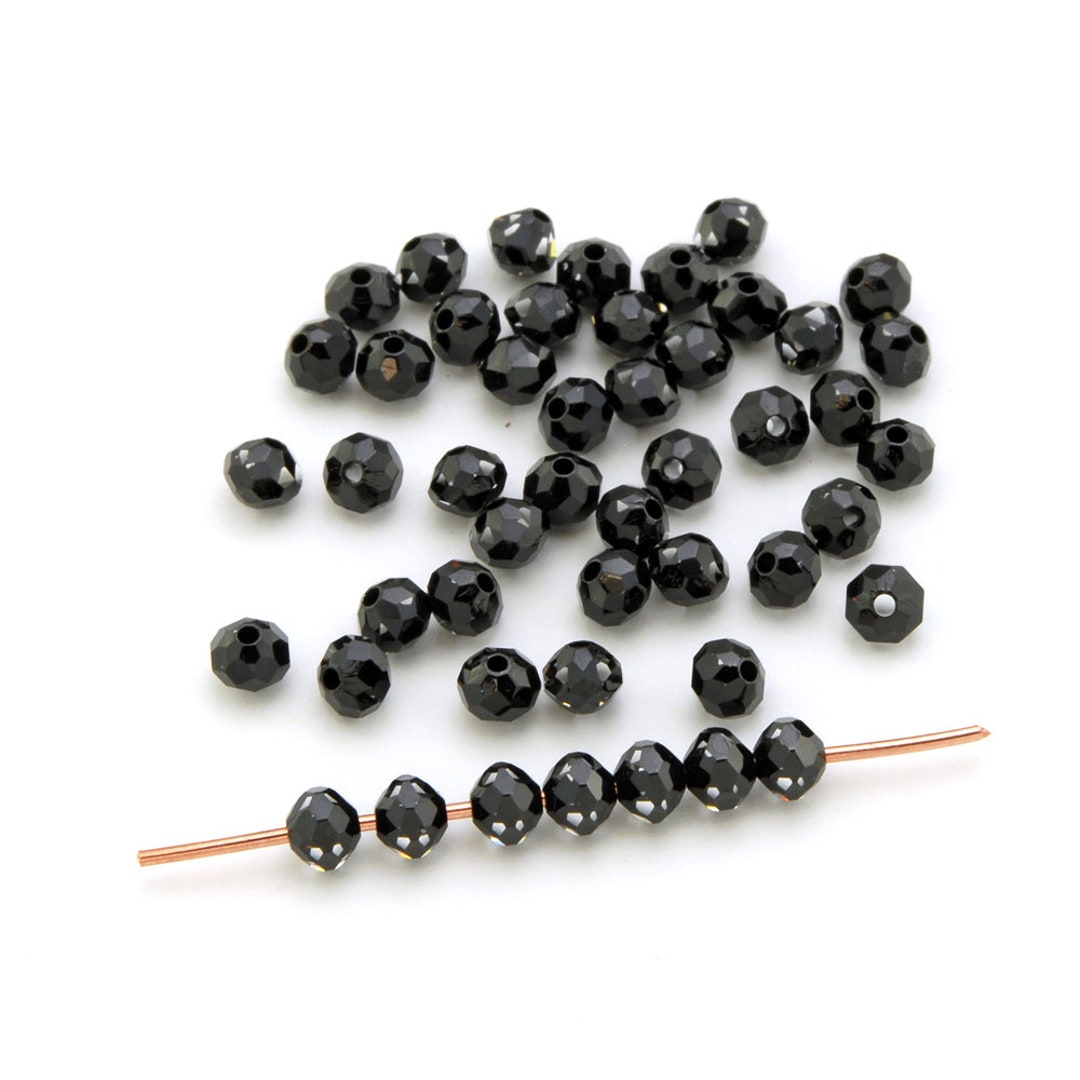 48 Pcs Swarovski Crystal Cosmo Jet Beads, Article 5309, Irina Miech ...
