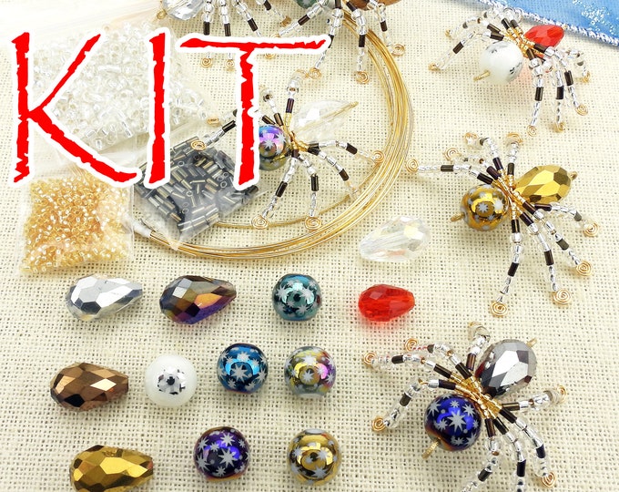 Makes 3 Legend of the Christmas Spider Beading Ornament Kit - Etsy