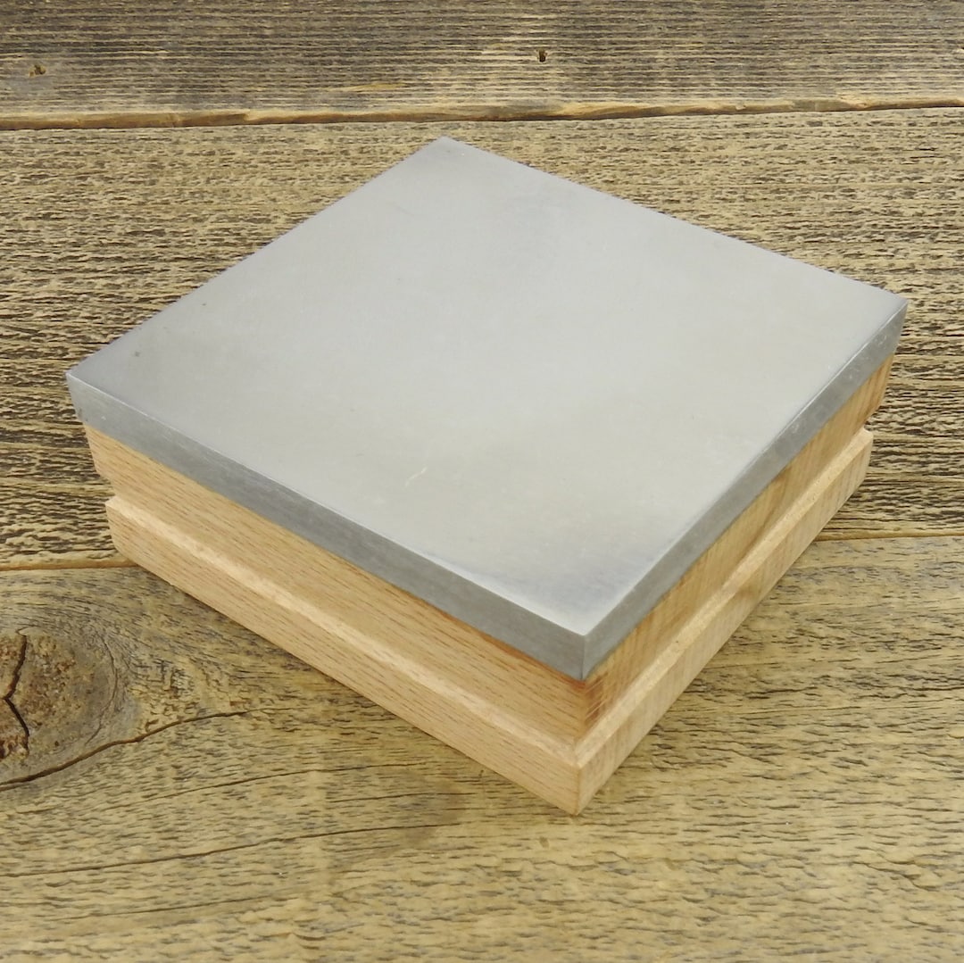 Bench Block Square Metal and Wood Block for Hammering - Etsy