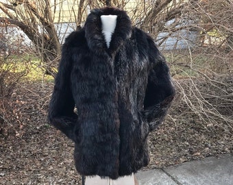 Long hair fur coat | Etsy