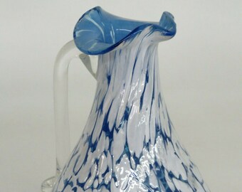 Blue Pilgrim Glass Vase - Etsy