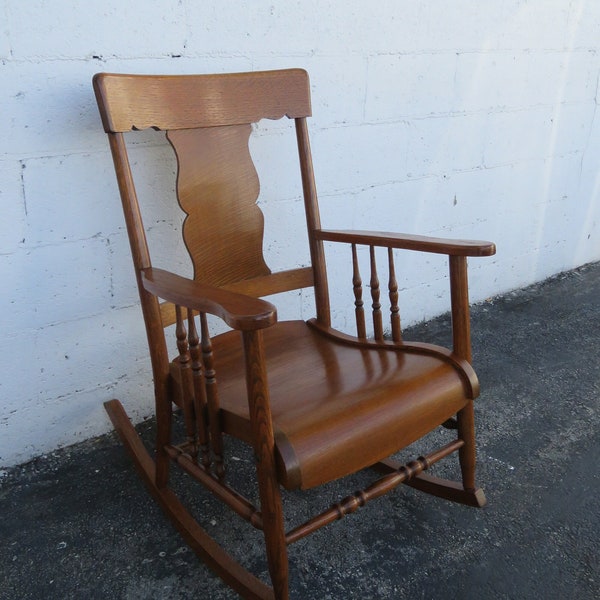 Oak Rocking Chair - Etsy