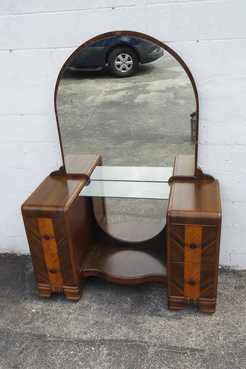 1920s Art Deco Vanity Makeup Table and Stool 5431 SHIPPING NOT INCLUDED ...