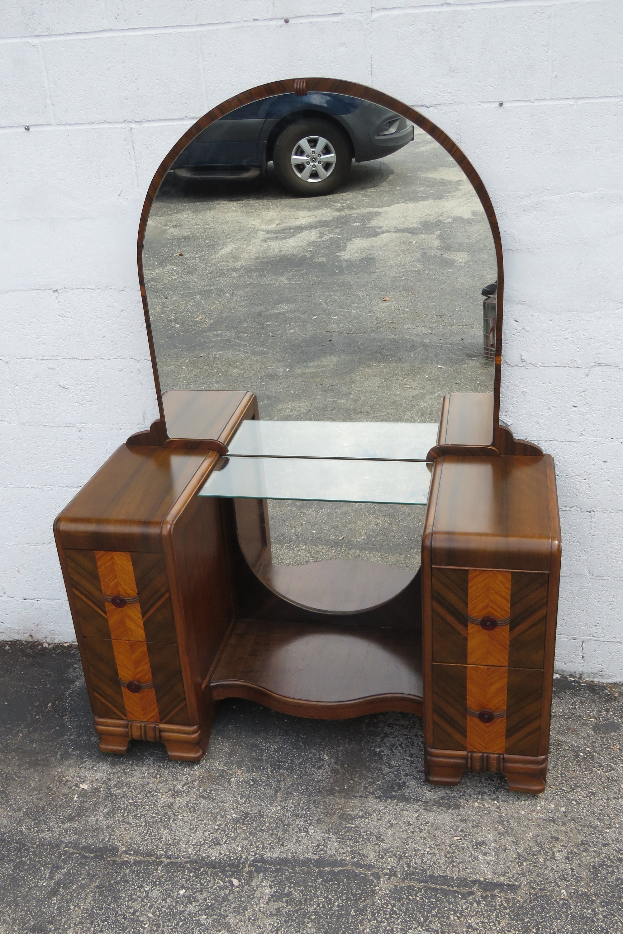 1920s Art Deco Vanity Makeup Table and Stool 5431 SHIPPING NOT INCLUDED ...