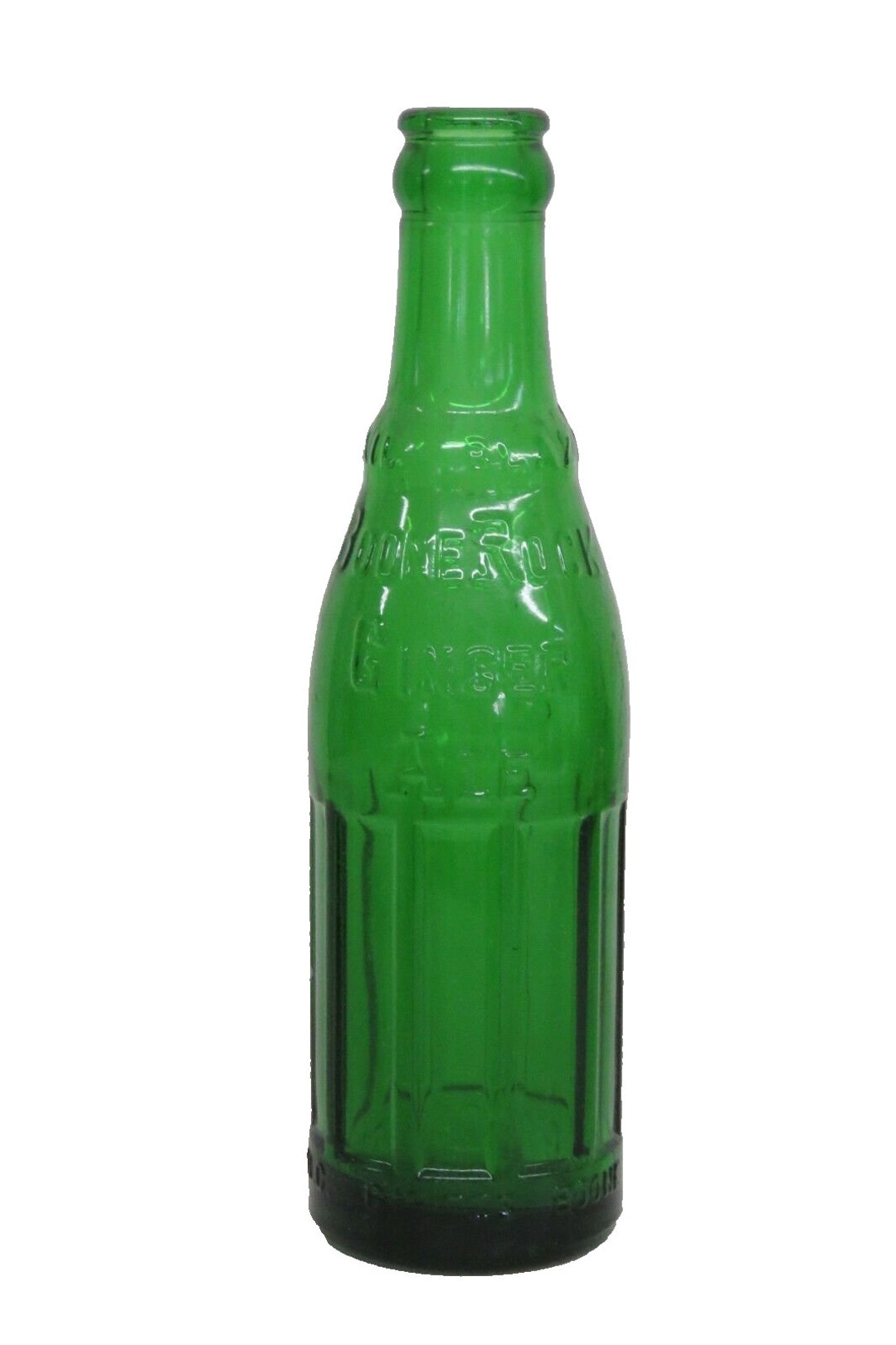 Emerald Green Boone Rock Glass Bottle 3972B - Etsy