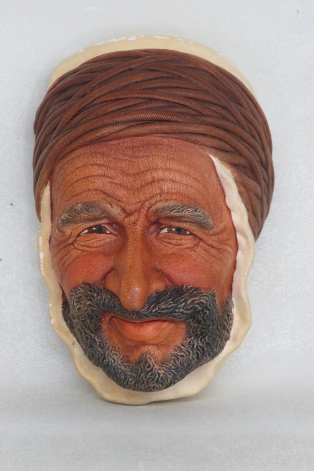 Bossons England Chalkware Head Persian Man Wall Hanging Bust Sculpture ...