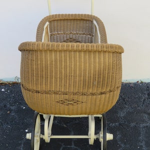 Early 1900s Victorian Wicker Baby Doll Stroller Carriage 5342 SHIPPING ...