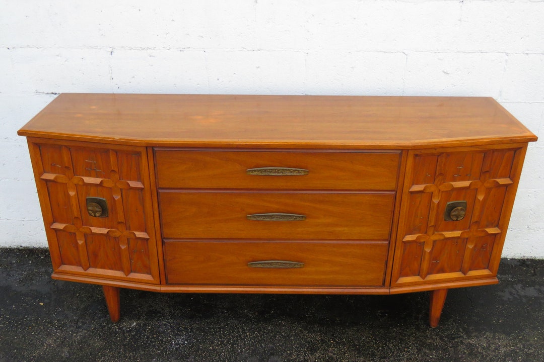 Drexel Heritage Mid Century Modern Long Dresser Sideboard - Etsy