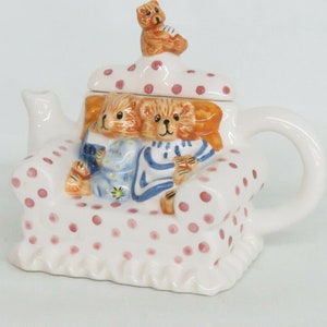 Tea Nee Sitting Pretty Teddy Bear Collection Vintage Teapot 1291B - Etsy