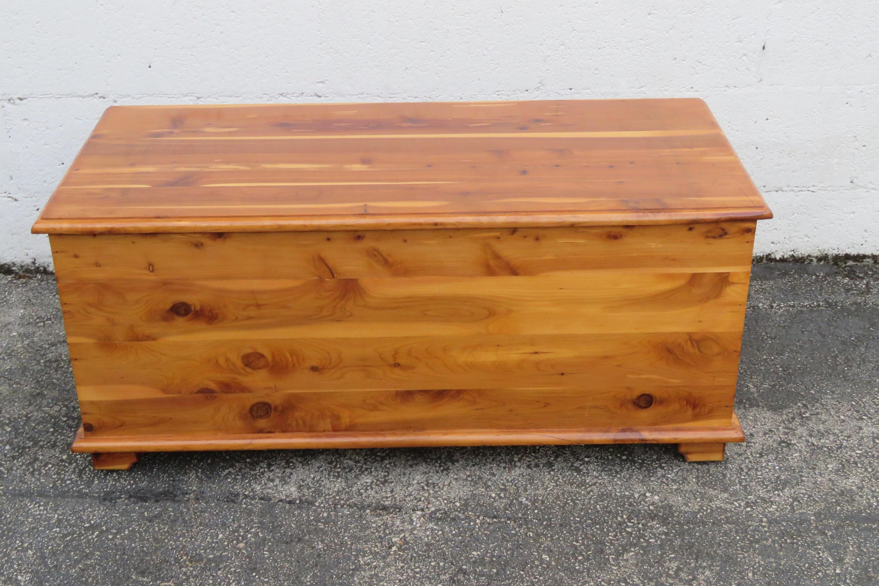 Solid Cedar Hope Chest Blanket Trunk Bench No Lock 6175 SHIPPING NOT ...