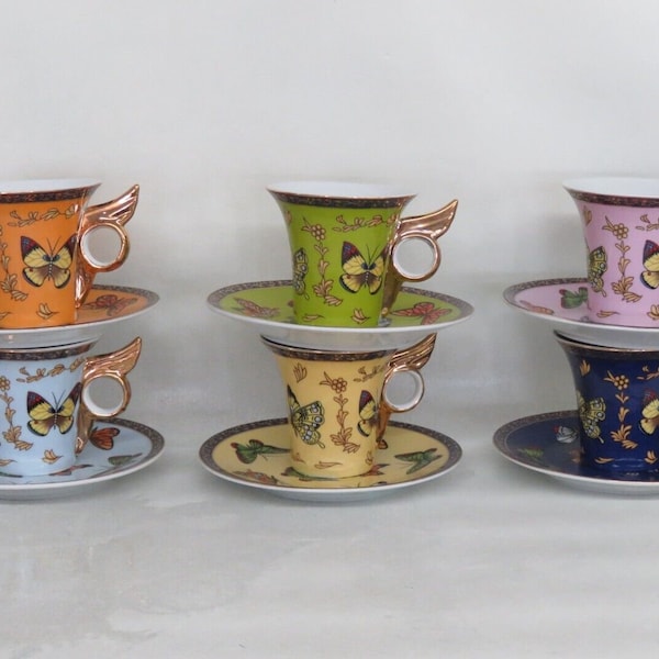 Butterfly Tea Cups - Etsy
